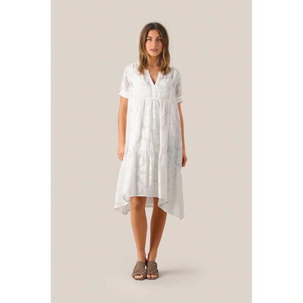SECOND FEMALE MILA SS MIDI DRESS | HVID - Stokværk