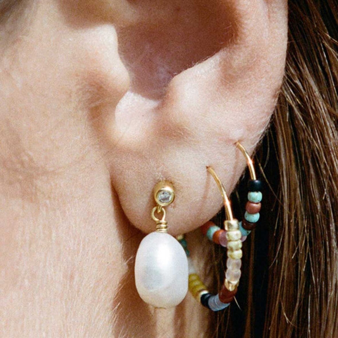 ANNI LU MAYA BEACH HOOPS | FORGYLDT - Stokværk