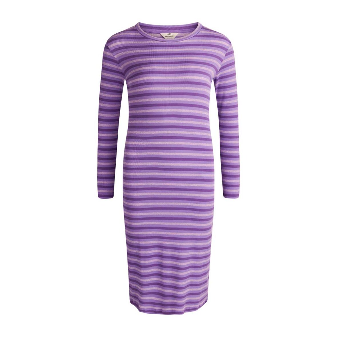MADS NØRGAARD 2X2 LUREX STRIPE DUBA DRESS | PAISLEY PURPLE - Stokværk