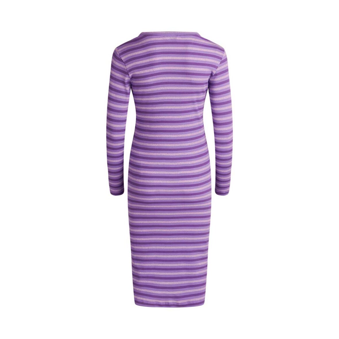 MADS NØRGAARD 2X2 LUREX STRIPE DUBA DRESS | PAISLEY PURPLE - Stokværk