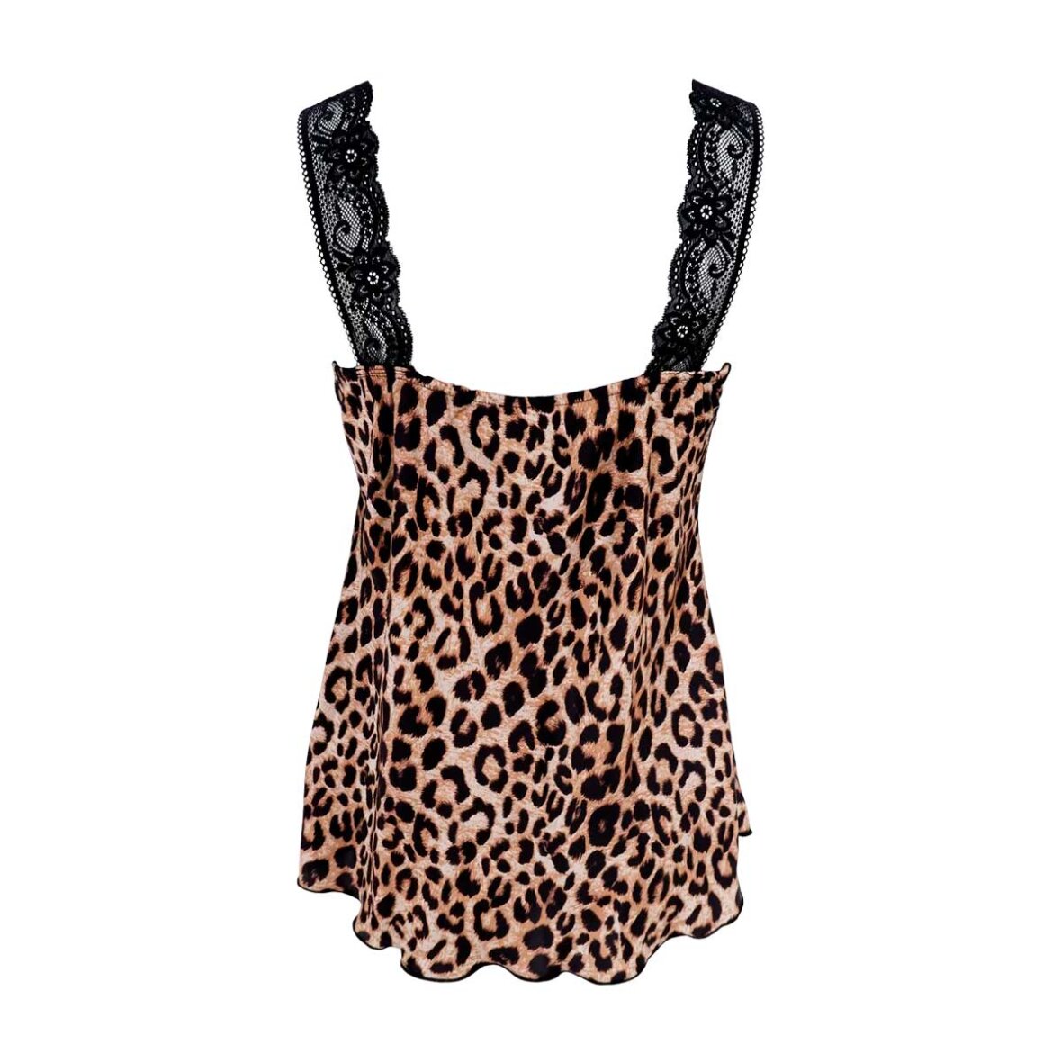 BLACK COLOUR BEA LACE TOP | LEO - Stokværk